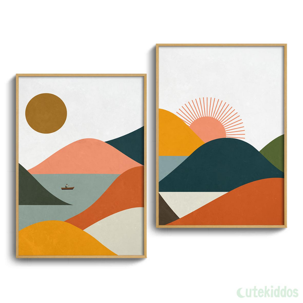 Jual Hiasan Dinding Modern Simple Abstrak Minimalis Aesthetic Wall ...