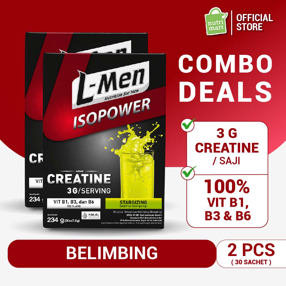Jual Twin Pack - L-Men Isopower Stargizing 30 Sachet with Creatine ...
