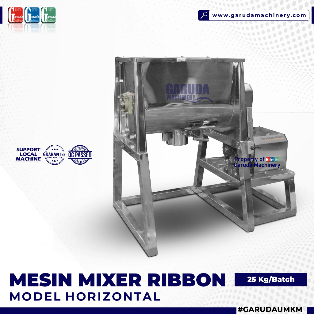 Jual MESIN MIXER RIBBON / MESIN PENGADUK POWDER 25 KG/PROSES | Shopee ...