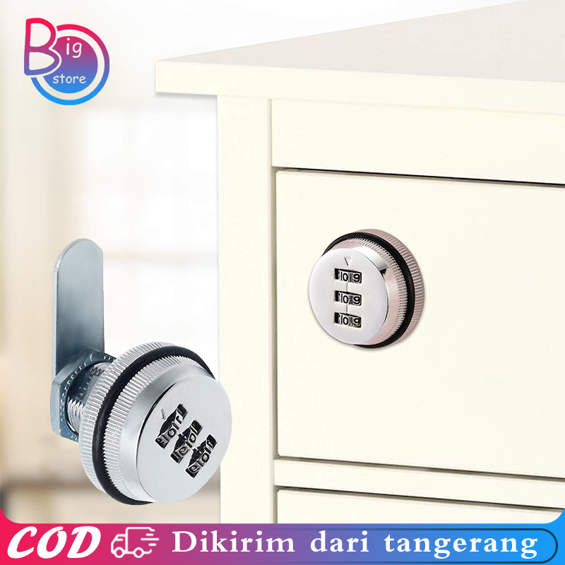 Jual Kunci Loker Lion Kombinasi 3 Digit Kunci Loker Krisbow Pintu ...