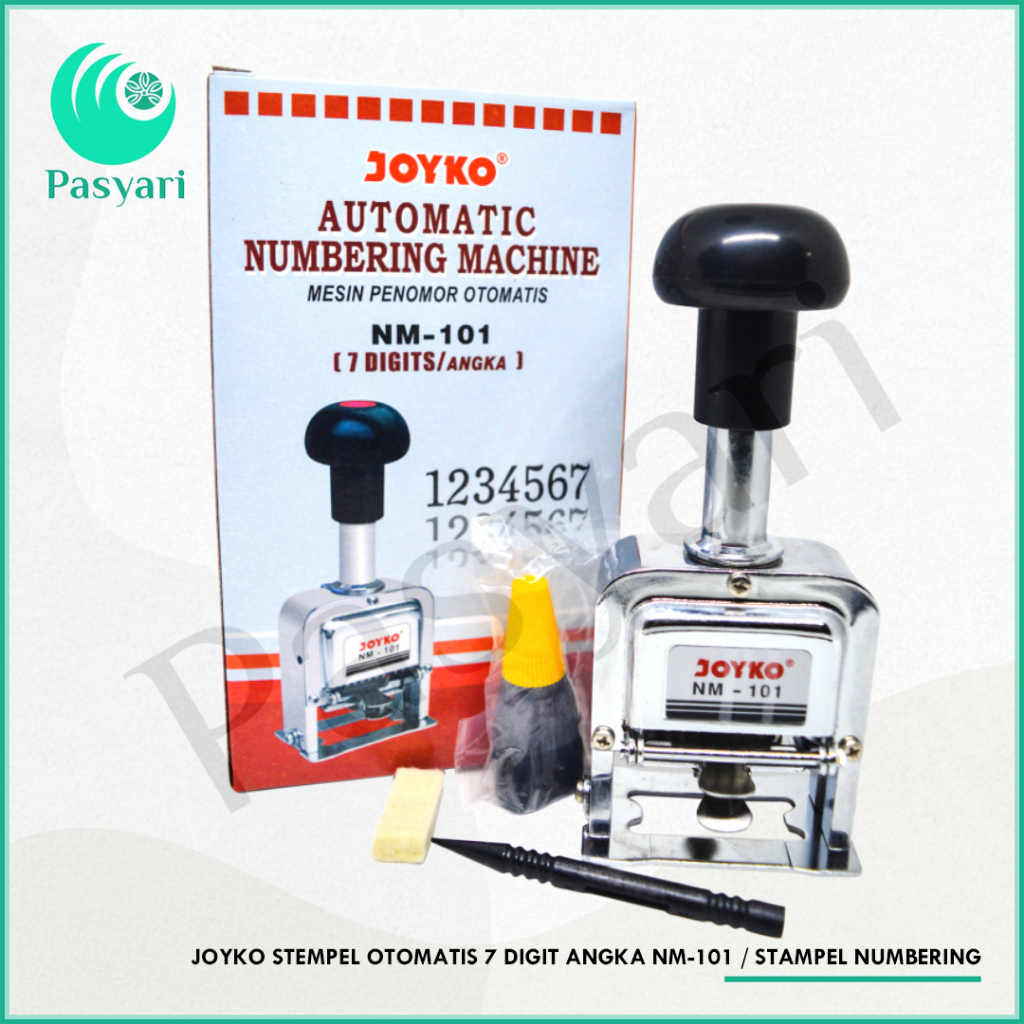 Jual Joyko Stempel Otomatis 7 digit Angka NM-101 / Stampel Numbering ...