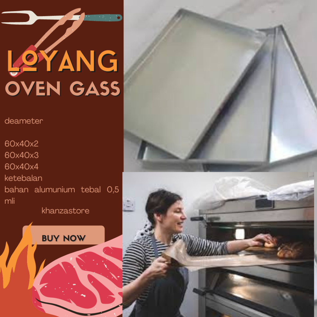 Jual Loyang Oven Kue Kering Ukuran 60x40x4 Bahan Aluminium Tebal 0.7 mm ...