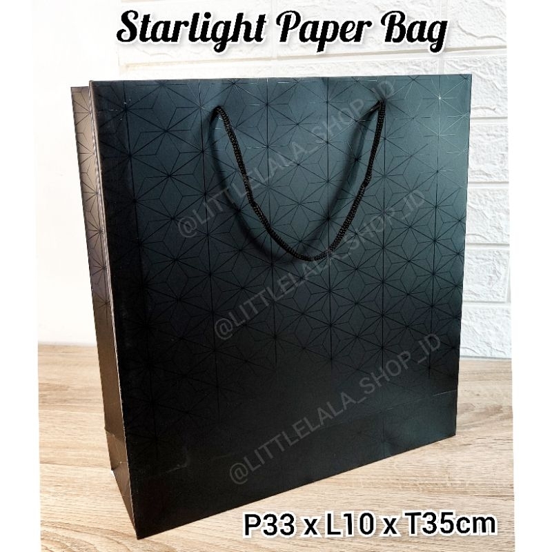 Jual Starlight Paperbag 33 x 35 x 10 cm/paper bag doff potrait/tas ...