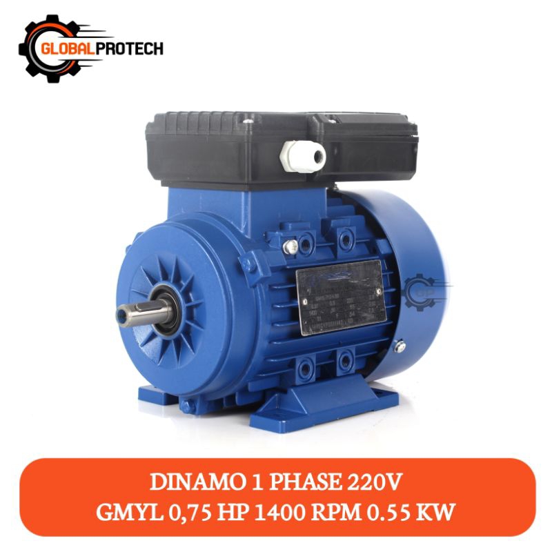 Jual Dinamo 1 Phase 0,75 HP 1400 RPM 220V Famoze Pro Elektro Motor Dinamo Penggerak 3/4 PK 4pole ...