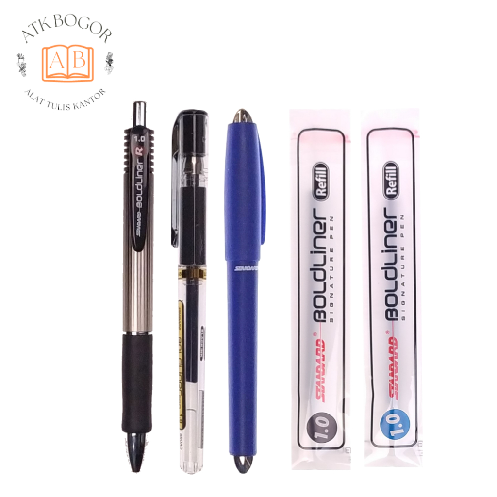 Jual Pulpen Jel Tanda Tangan Tebal Ukuran 1.0 Tinta Hitam / Biru ...