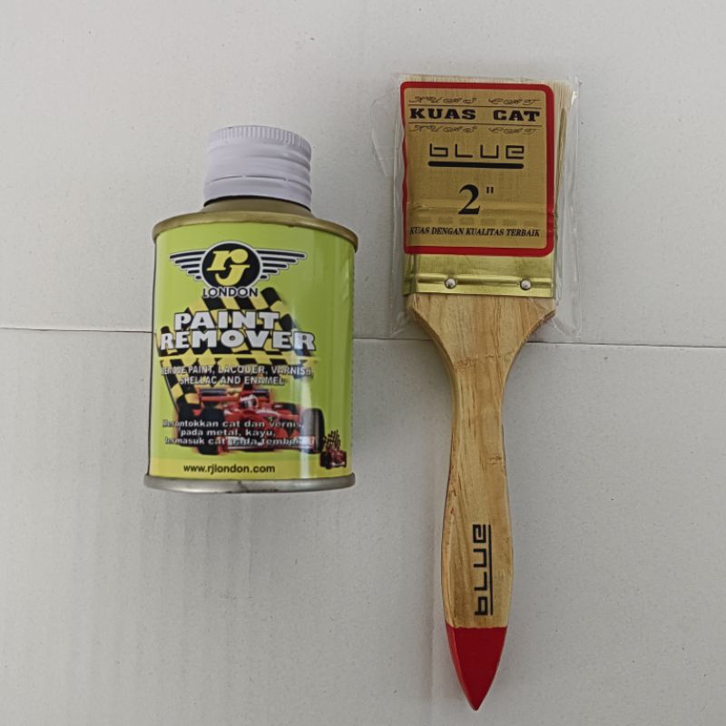Jual RJ Paint Remover Cairan Perontok Cat Pernis Kayu Logam Tembok ...