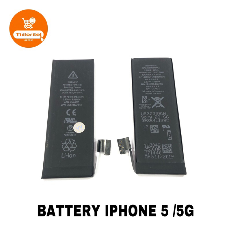 Jual BATTERY APPLE IPHON 5 / BATERAI BATRE IPH 5G | Shopee Indonesia