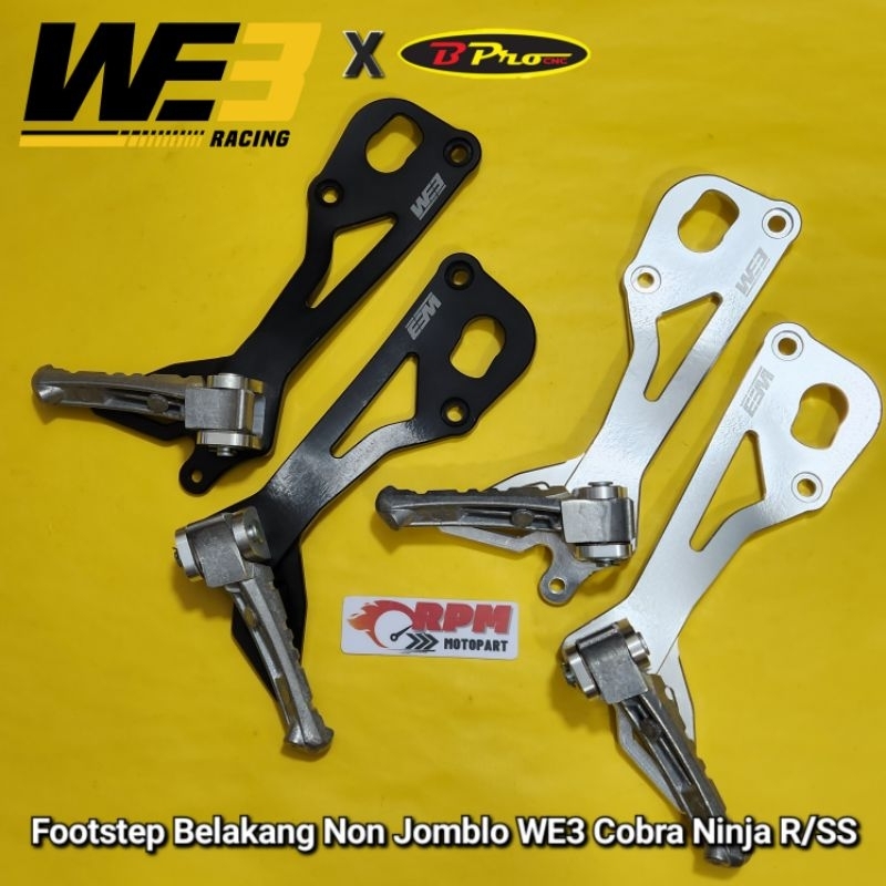 Jual Footstep Step Belakang Non Jomblo Ninja R SS 150 WE3 Racing x BPro Knalpot Cobra | Shopee ...