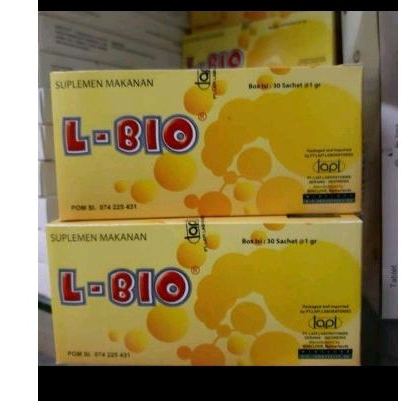 Jual L- Bio Sachet Box isi 30 Sachet | Shopee Indonesia