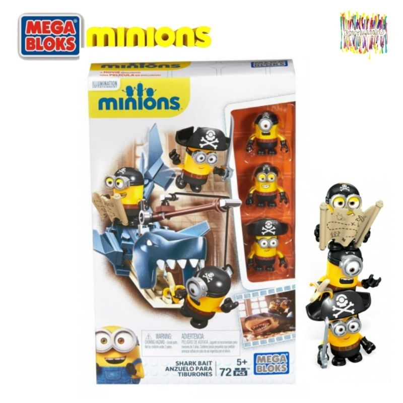 Jual MEGA BLOCKS BRICKS MINIONS SHARK BAIT FIGURE / MAINAN BLOCK ...