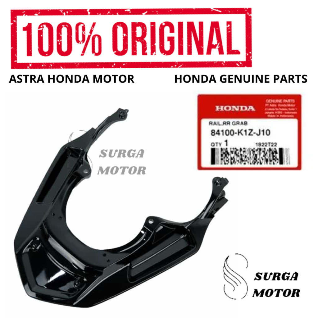Jual Bagel Pegangan Tangan Plenger Rail Belakang Grab Hitam Metalic PCX ...