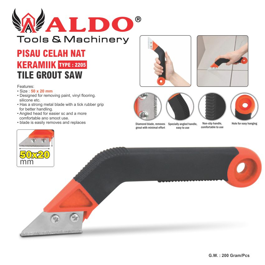 Jual PISAU CELAH NUT KERAMIK 2205 / PEMBERSIH / PENGHILANG / MERK ALDO ...