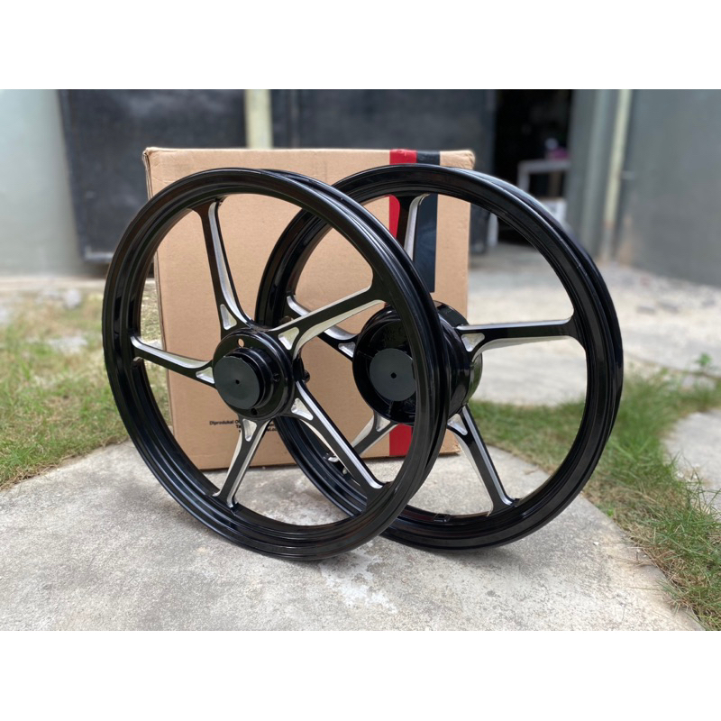Jual VELG ENKEI VROSSI VELEG VROSSI COPY ENKEI HITAM KILAP HITAM GLOSSY ...