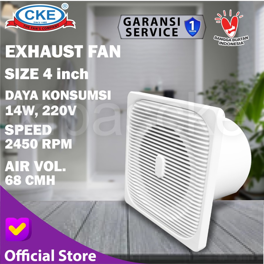 Jual Exhaust Fan 4inch EF-APC4-C-NB Kipas Exhaust Dinding Duct Fan ...