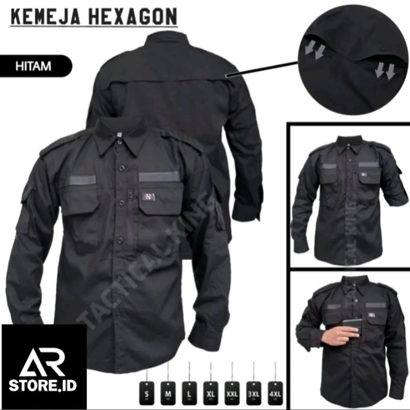 Jual KEMEJA TACTICAL HEXAGON PANJANG KEMEJA OUTDOOR LAPANGAN | Shopee ...