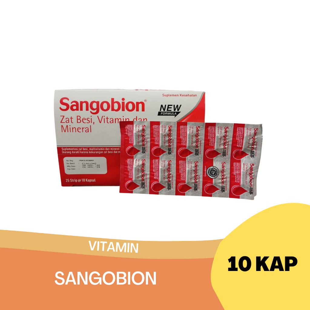 Jual SANGOBION 1 STRIP ISI 10 KAPLET | Shopee Indonesia