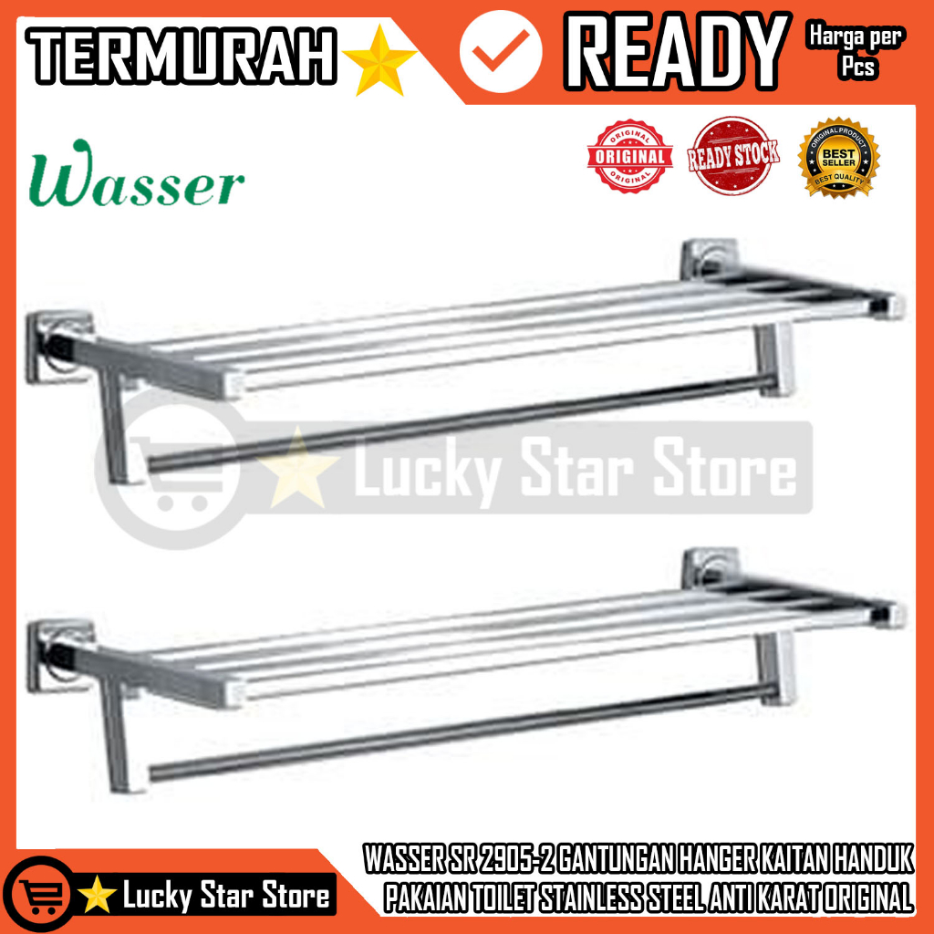 Jual WASSER SR 2905-2 HANGER JEMURAN TEMPAT GANTUNGAN GANTUNG HANDUK ...