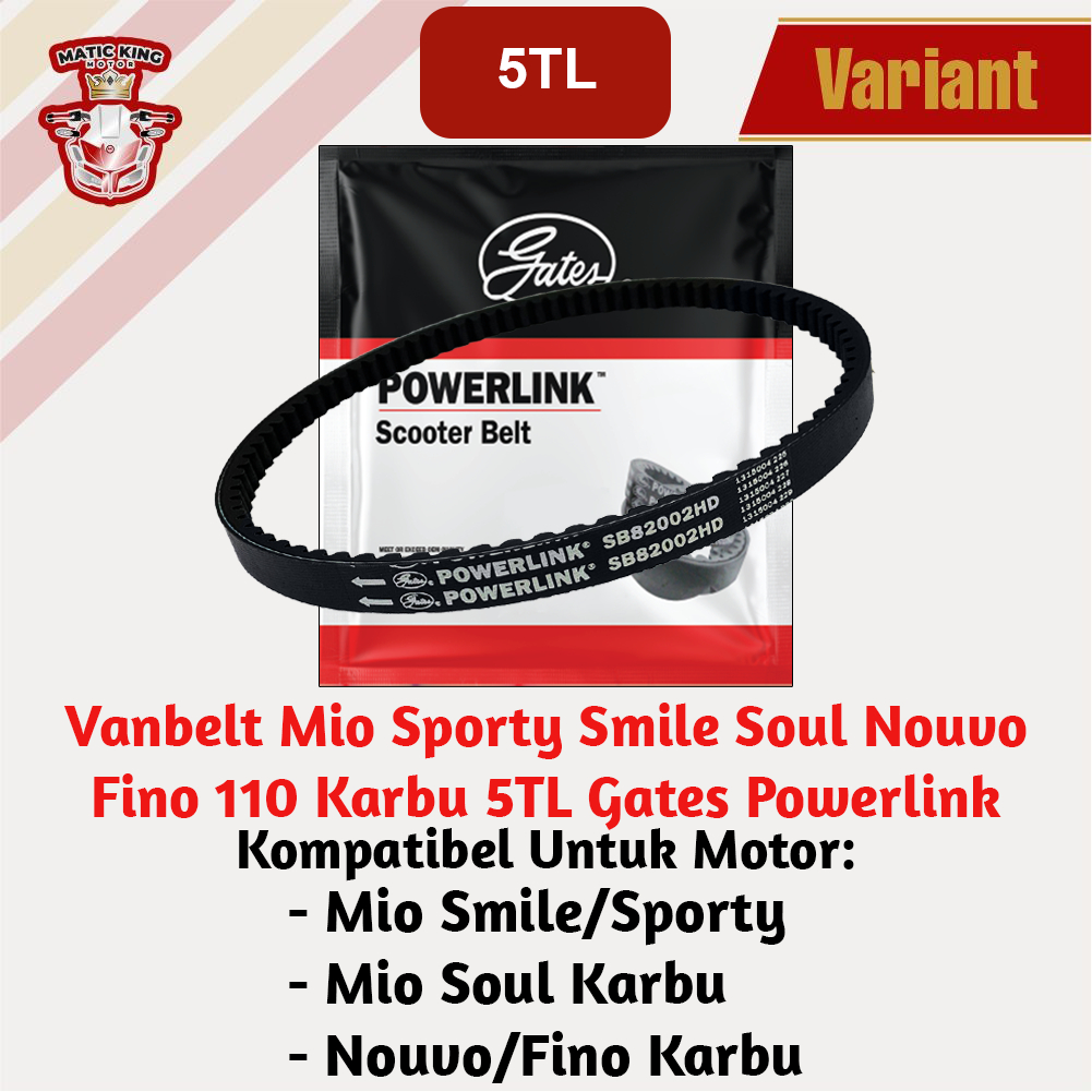 Jual Gates Powerlink Vanbelt V belt Nmax Aerox Lexi All New 2021up B8R ...