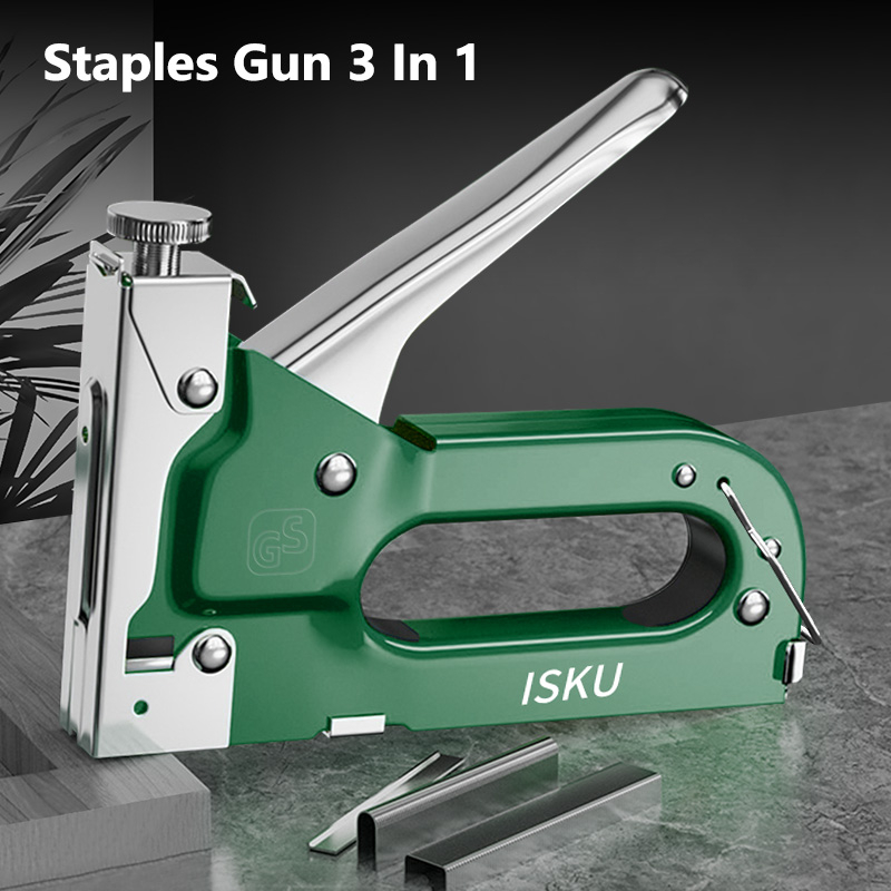 Jual ISKU Staples tembak jok motor/Stapler tembak kayu gun paku steples ...
