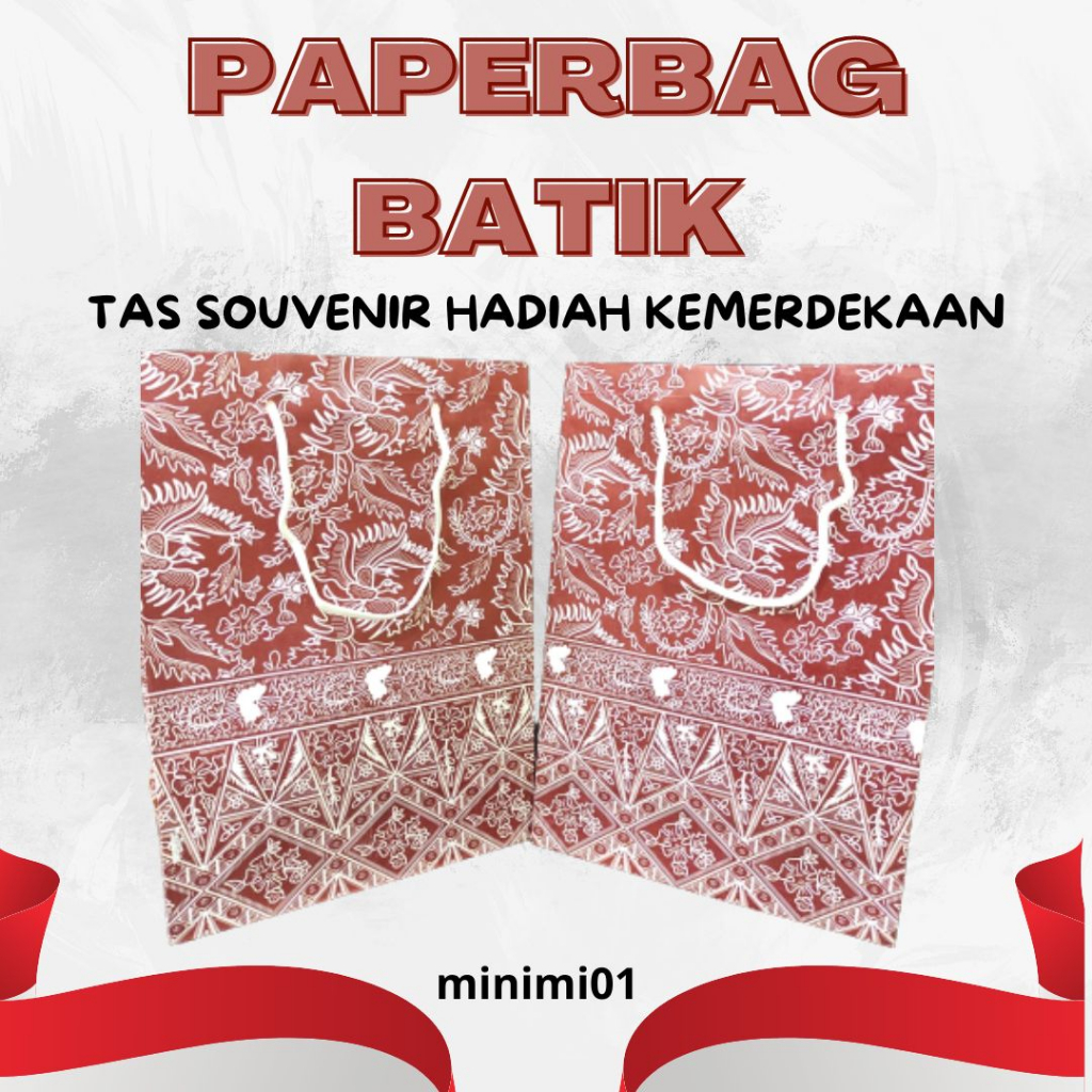 Jual PaperBag Batik Tas Souvenir Hadiah 17 Agustus Tas Tempat ...