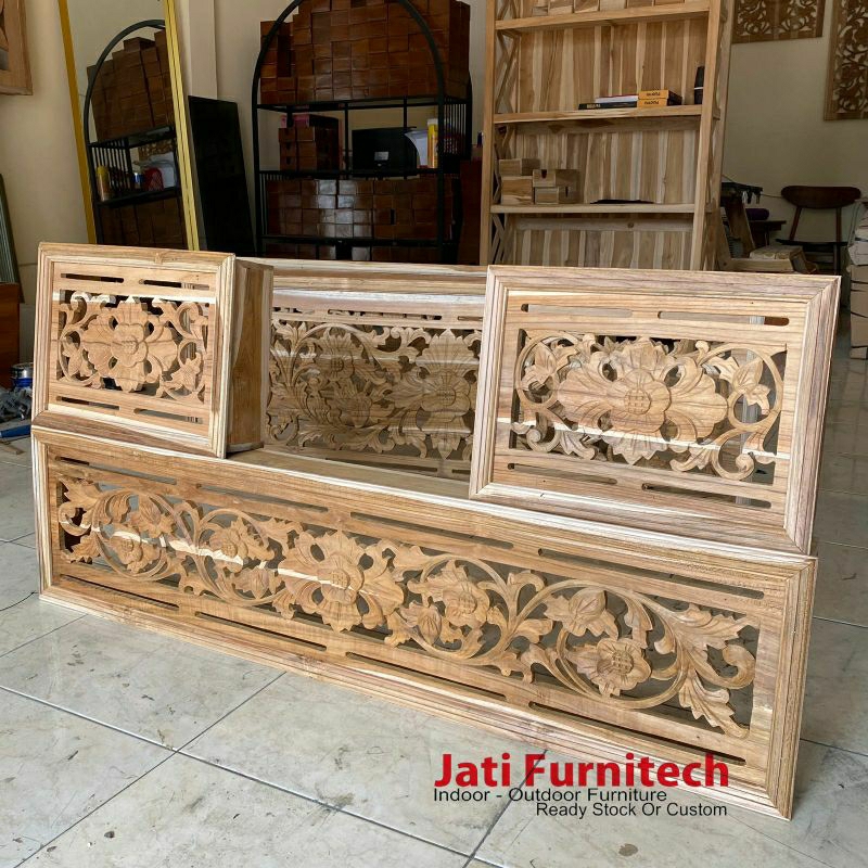 Jual loster pintu dan jendela 1 set - loster ukiran jati 1 set | Shopee ...