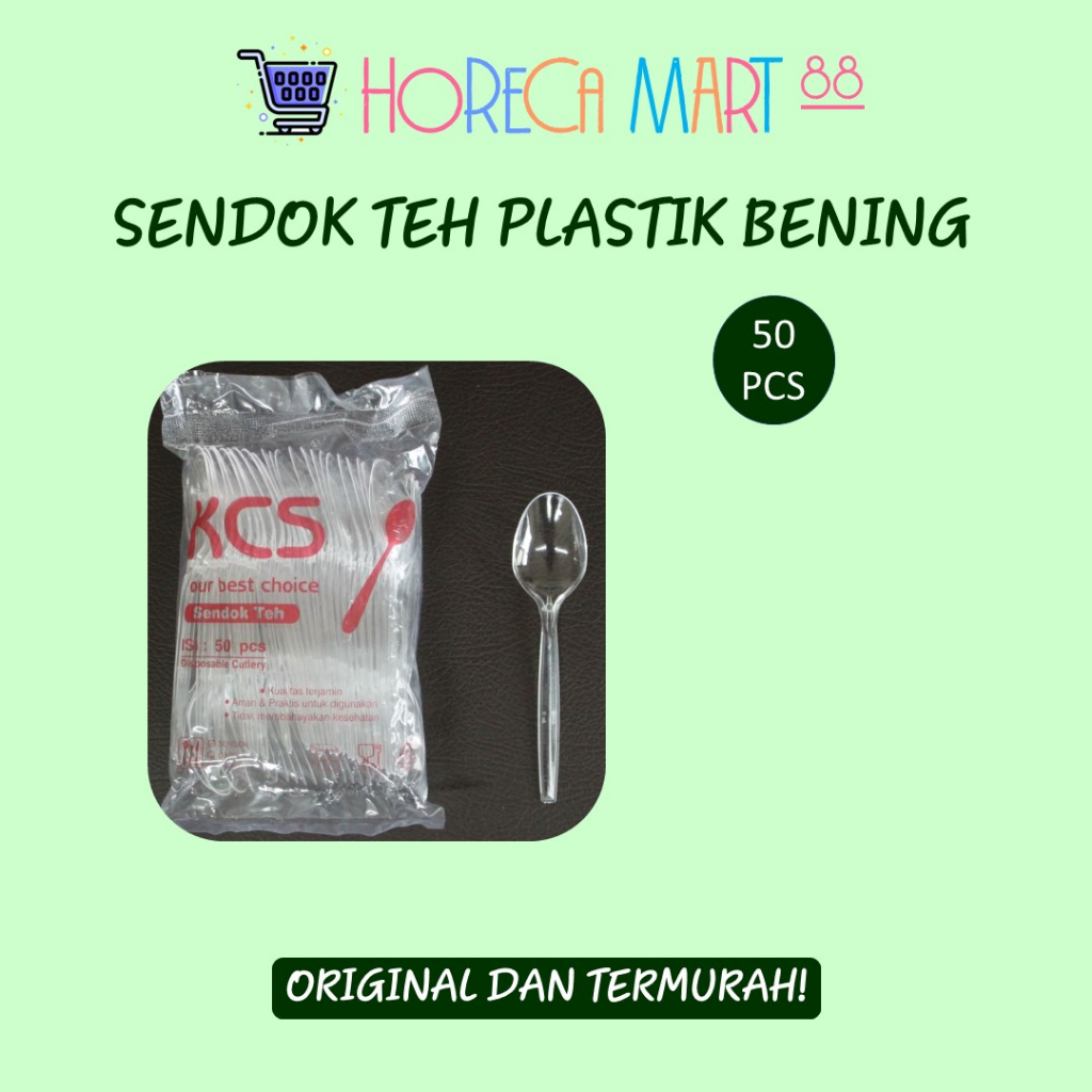 Jual Sendok Teh Plastik Bening Sendok Eskrim Puding Tebal KCS Pack (50pcs) | Shopee Indonesia