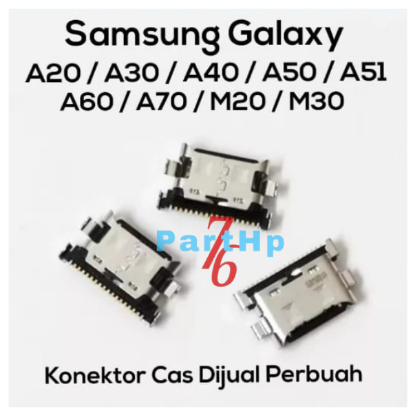 Jual Konektor Cas Samsung Galaxy A20 A30 A40 A50 A51 A60 A70 M20 M30 ...