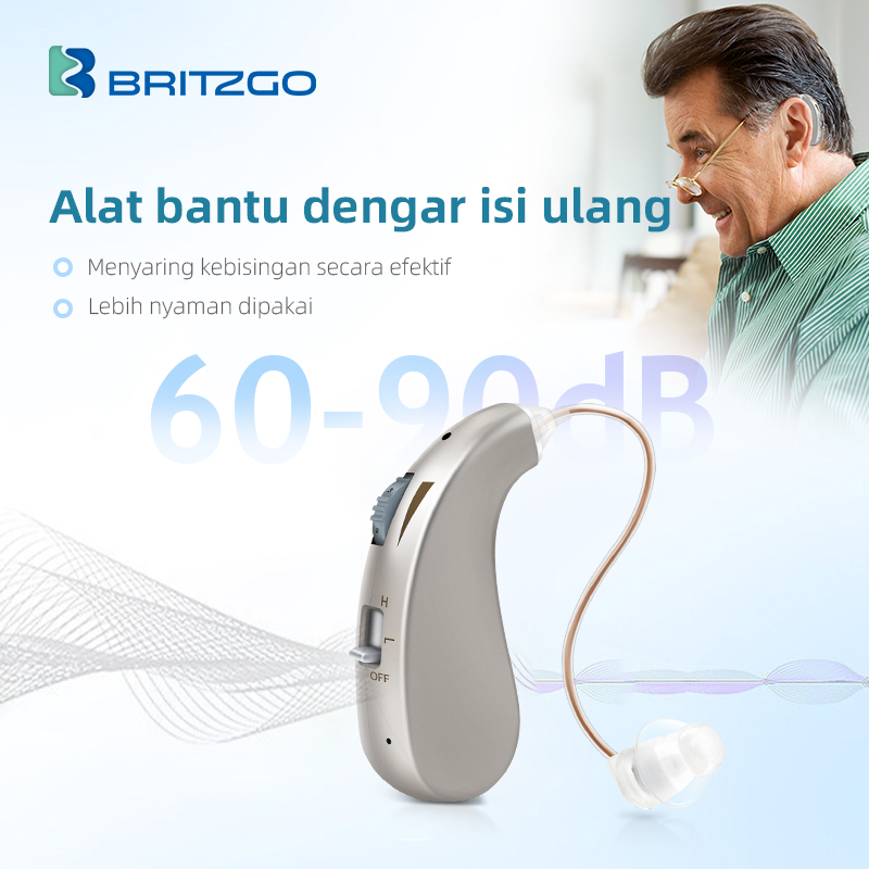 Jual Britzgo Alat Bantu Dengar telinga orang tua original terbaik hearing aids mini hearing ...