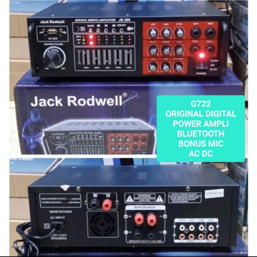 Jual G722 ori digital echo AC DC bonus mik BLUETOOTH WIRELES BLUETOT ...