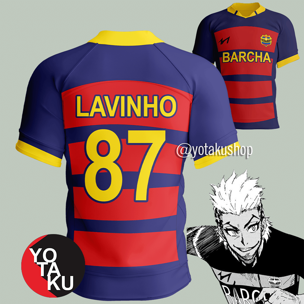 Jual Jersey Anime Cosplay Blue Lock FC BARCHA Seri 2 Bachira Picasso ...
