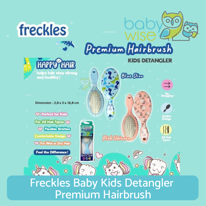 Jual Freckles Baby Kids Detangler Premium Hairbrush - Sisir Anak ...