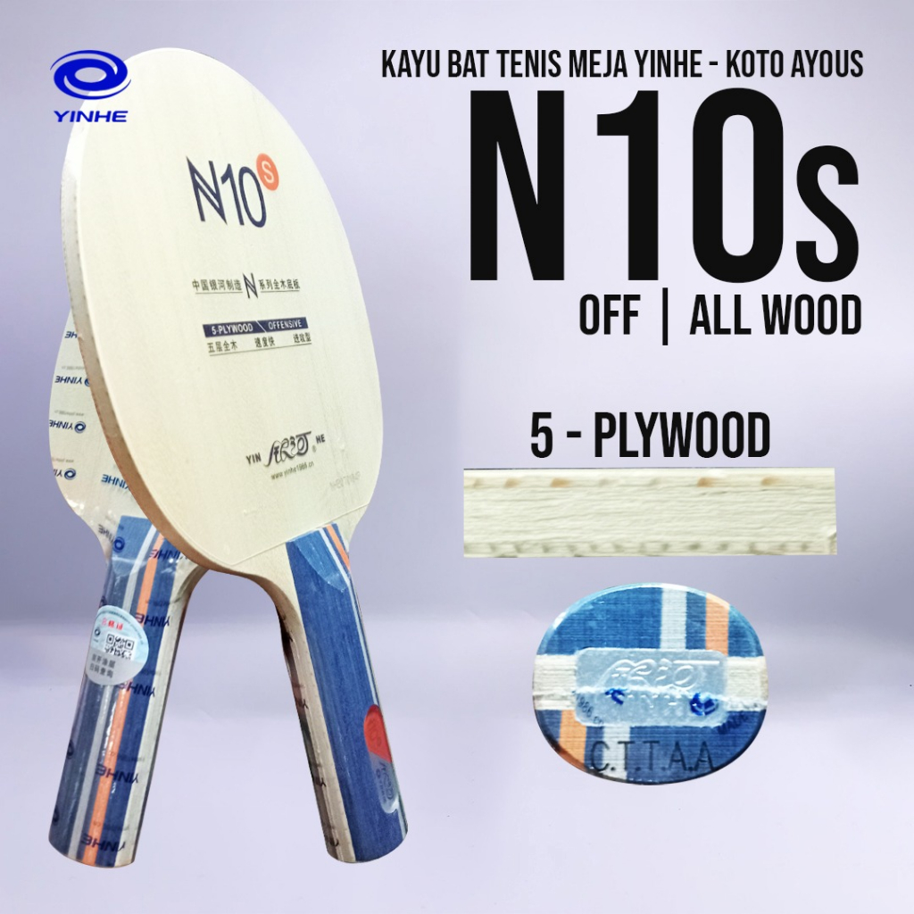 Jual Kayu Bat Tenis Meja Pingpong Yinhe N10S Offensive ST Original | Shopee Indonesia