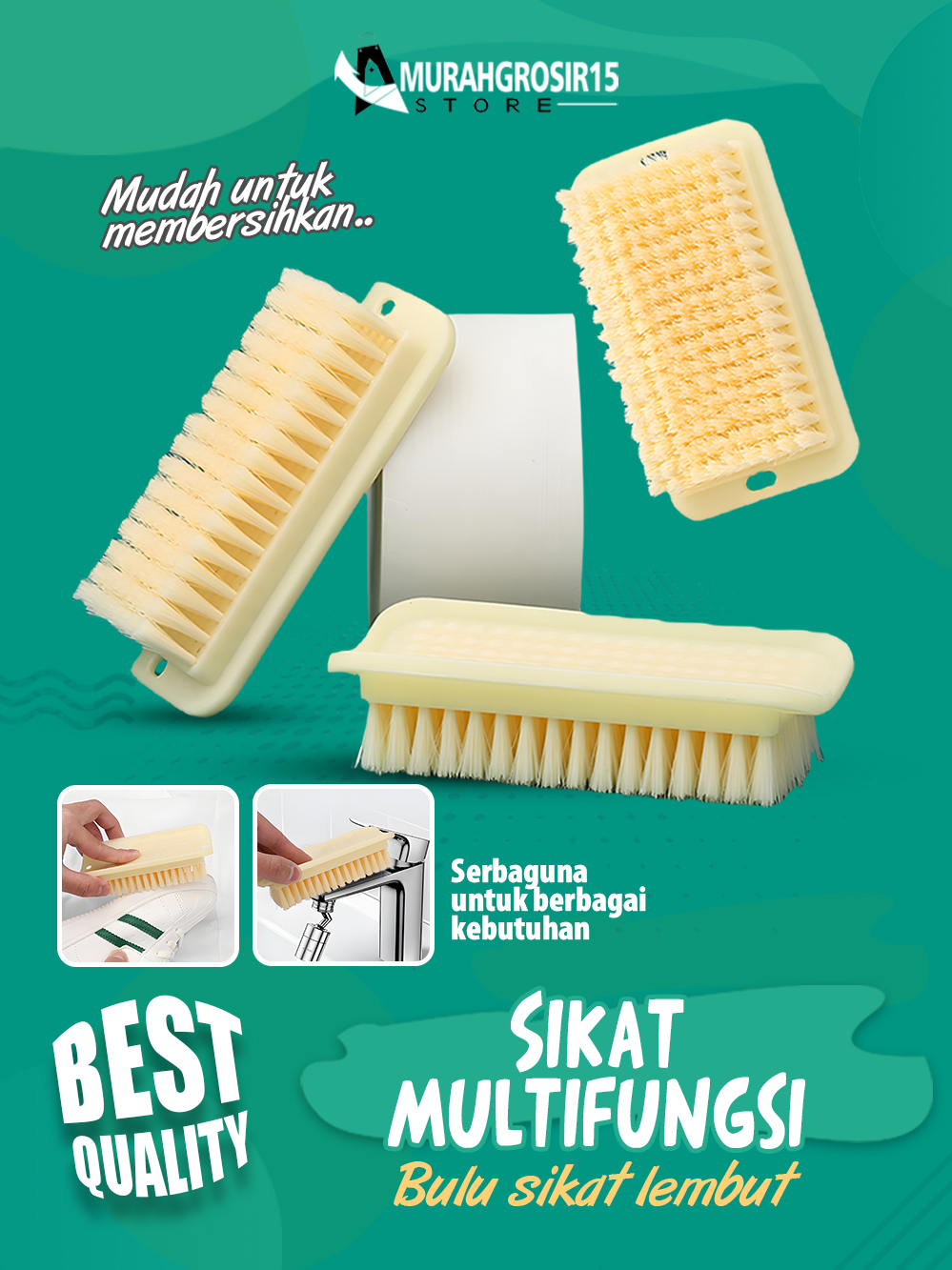 Jual Sikat Serbaguna / Sikat Cuci Baju / Sikat Pakaian | Shopee Indonesia