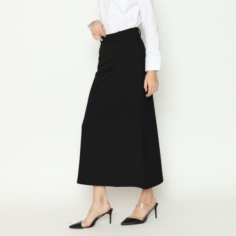 Jual ROK KERJA HITAM WANITA / ROK KANTOR / ROK KERJA A LINE/ ROK KERJA ...