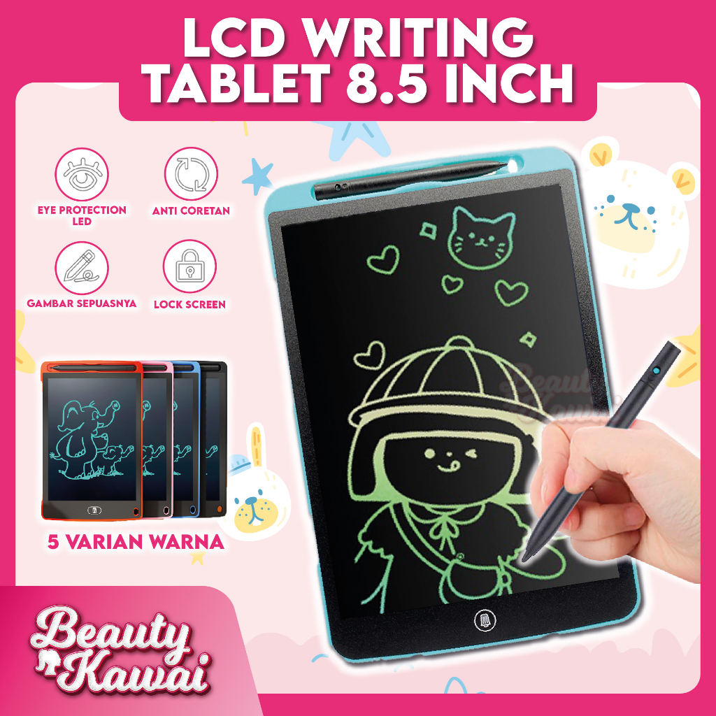 Jual Papan Tulis Anak LCD Tablet Writing 8,5 Inch Mainan Papan Tulis ...