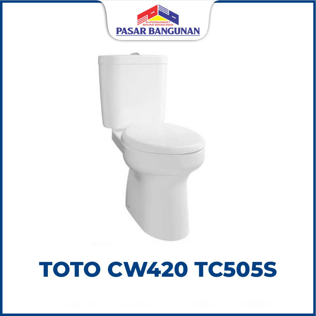 Jual Kloset Duduk TOTO CW420 TC505S | Shopee Indonesia