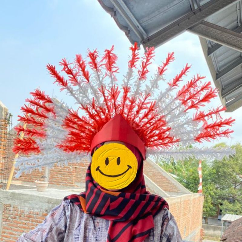Jual Bando Karnaval Topi Merah Putih Daur Ulang Dari Kresek Kantong ...