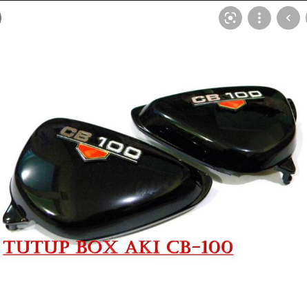 Jual Cover Box Aki Honda CB100 HITAM Tutup Box Accu Honda CB100 HITAM ...