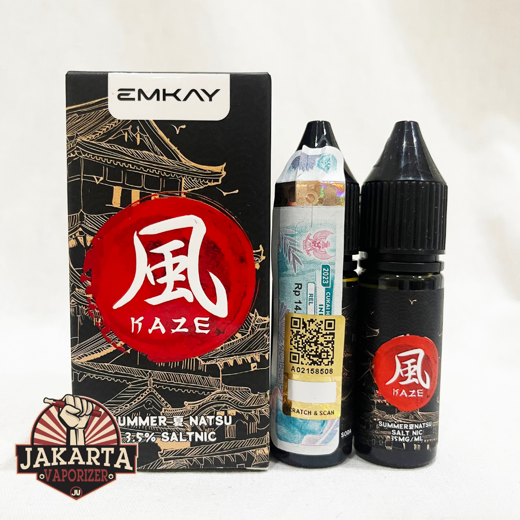 Jual [SALT] KAZE SUMMER NATSU SALTNIC 15ML 35MG BY EMKAY | Shopee Indonesia