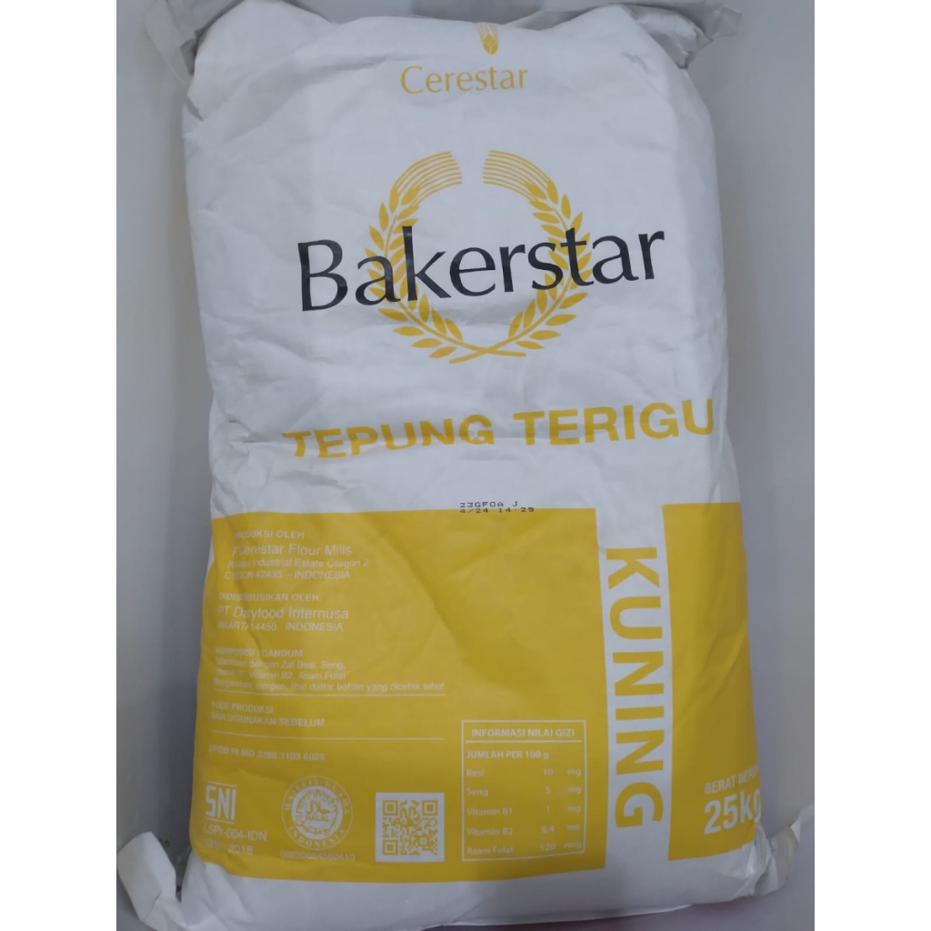 Jual Bakerstar Kuning Tepung Terigu Protein Rendah Roti Low Wheat Flour ...