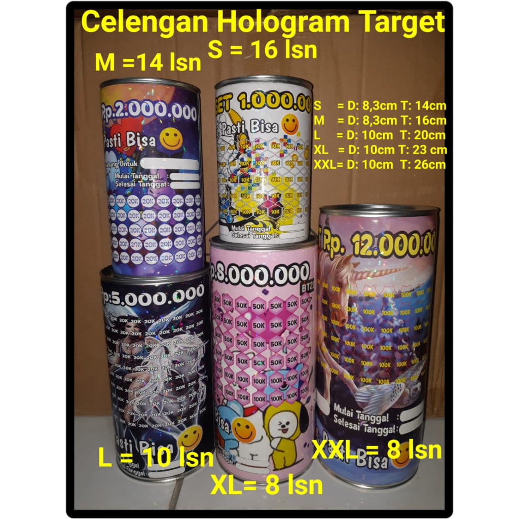 Jual CELENGAN VIRAL CELENGAN TARGET TABUNGAN MASA DEPAN MURAH TANTANGAN ...