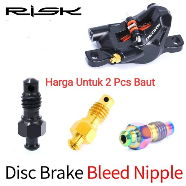 Jual Risk Baut Banjo Titanium kaliper Disc Brake Bleed Nipple Baut ...