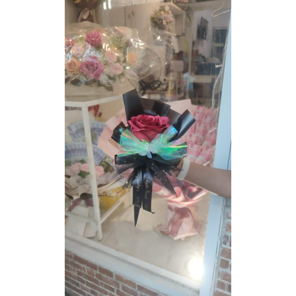 Jual Bunga Mawar | Buket single | Buket simple | Bunga Rose | Bunga ...