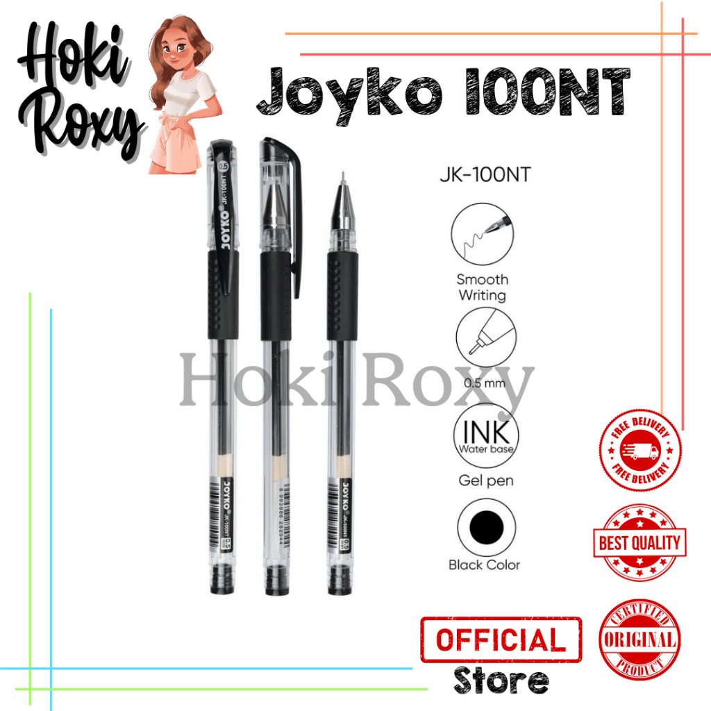 Jual Gel Pen Pulpen Pena Joyko JK-100NT 0.5 mm | Shopee Indonesia