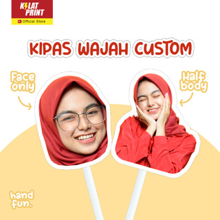 Jual Kipas Wajah Custom Prop Hand Fan Face Muka Wajah Stick Balon ...