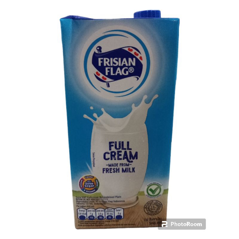 Jual Frisian Flag Susu Cair UHT Full Cream 946 ml | Shopee Indonesia