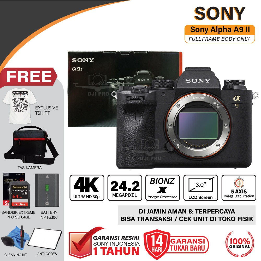 Jual Sony Alpha a9 II Mirrorless Camera Body - Sony A9 Mark 2 Alpha A9II BO | Shopee Indonesia