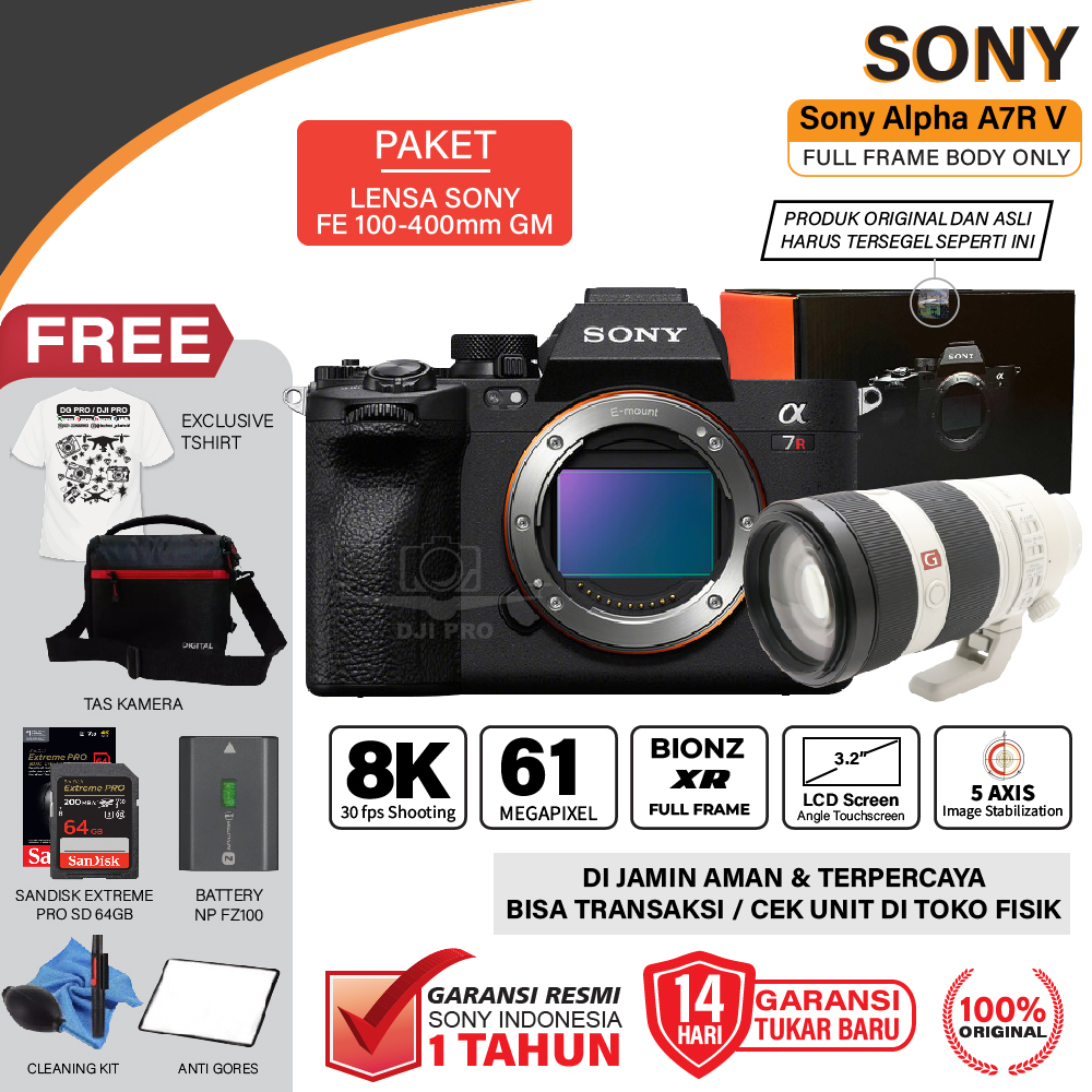 Jual Sony A7R V Body Only - Mirrorless Alpha A7RV A7 RV A7R5 Original | Shopee Indonesia