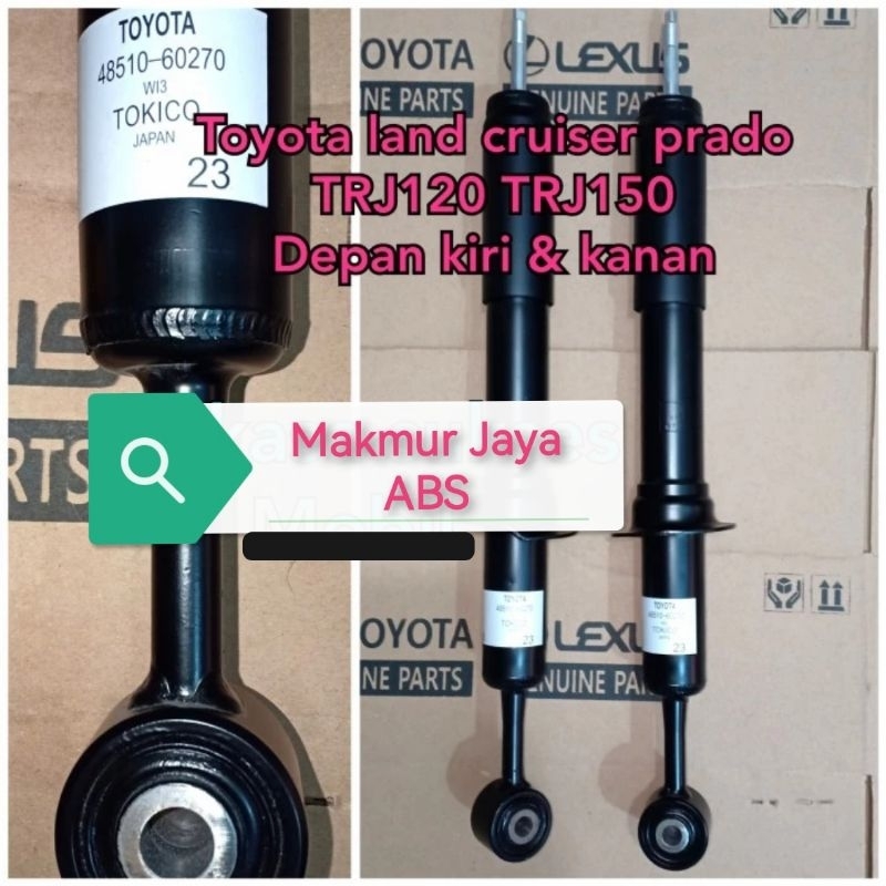 Jual shockbreaker shock absorber toyota land cruiser prado trj120 ...