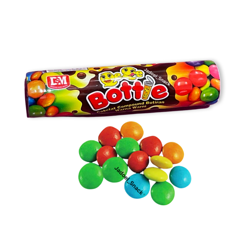 Jual Qeqe Bottle Chocolate 10 Gr Rasa Cokelat by Jadoel_Snack | Shopee ...